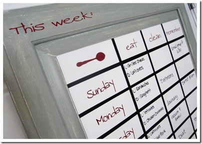 The Monday Blog: An Organized Week Dry Erase Board